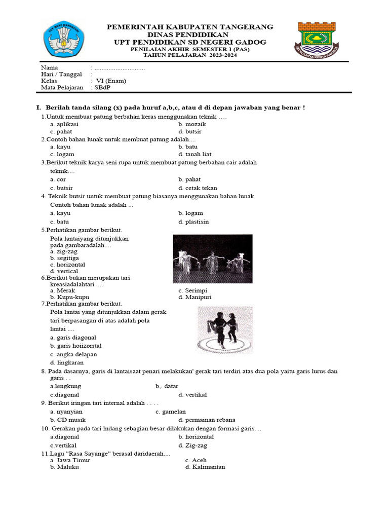 PAS SBDP Kls 6 | PDF