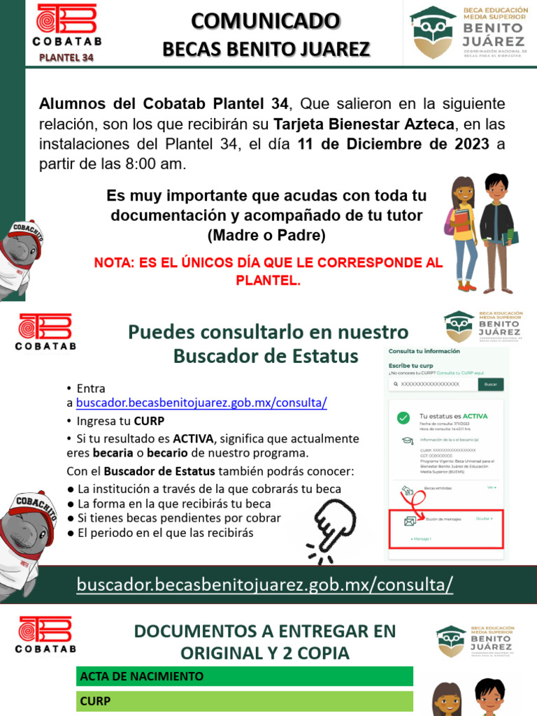 Comunicado Becas 2023 - Primer Semestre | PDF | Salud y bienestar