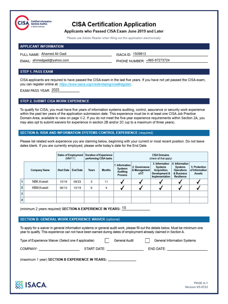 Cisa I | PDF | Audit | Information Security