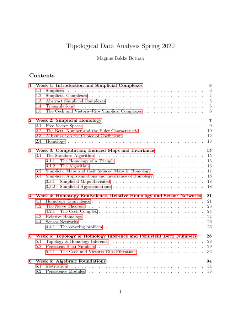 Lecture Notes | PDF | Mathematics | Topology