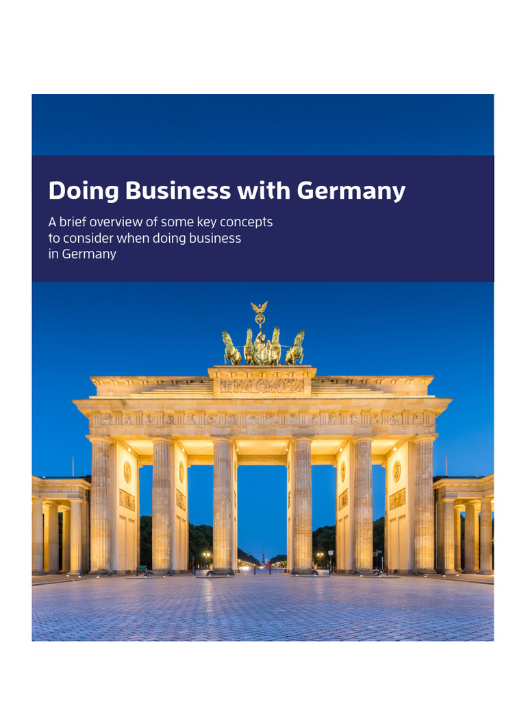 Germany Country Profile 1019 | PDF | Lunch | Leadership