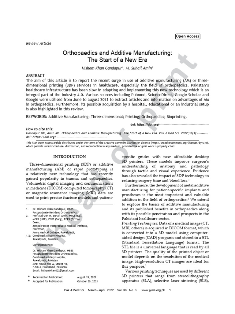 27.additive Manufacturing | PDF | 3 D Printing | Physical Sciences