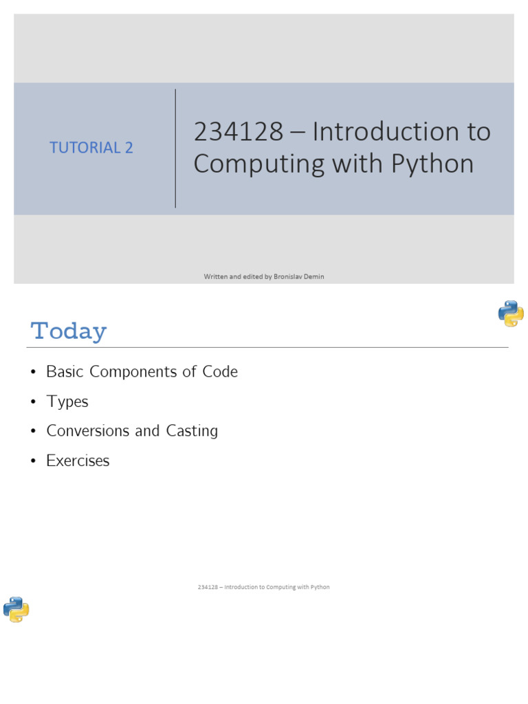 Tutorial 2 | PDF | Data Type | Boolean Data Type Tutorial 2 | PDF | Data Type | Boolean Data Type