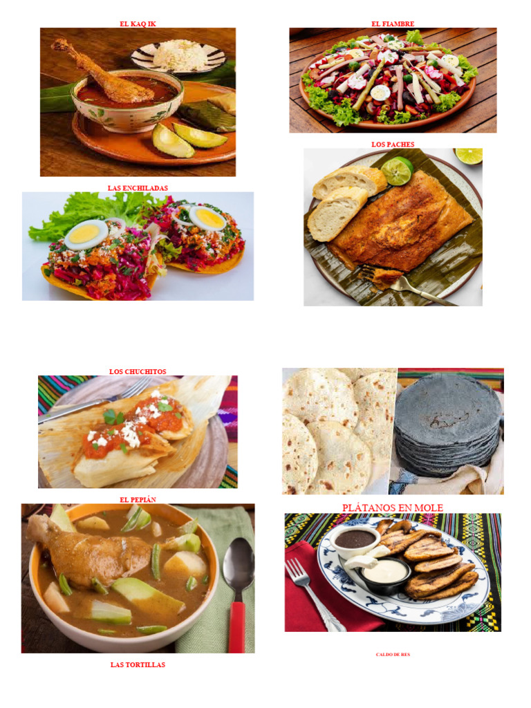 Comidas Tipicas de San Juan Chamelco | PDF