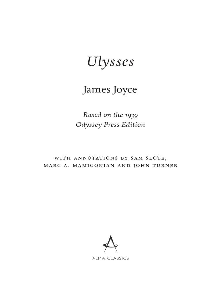 Ulysses Excerpt | PDF | Ulysses (Novel) | James Joyce