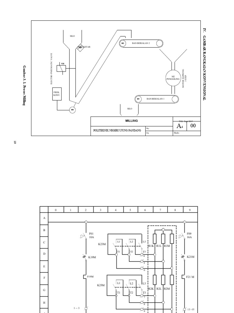 Miling Diagram Gambar | PDF | Manufactured Goods | Electrical Engineering