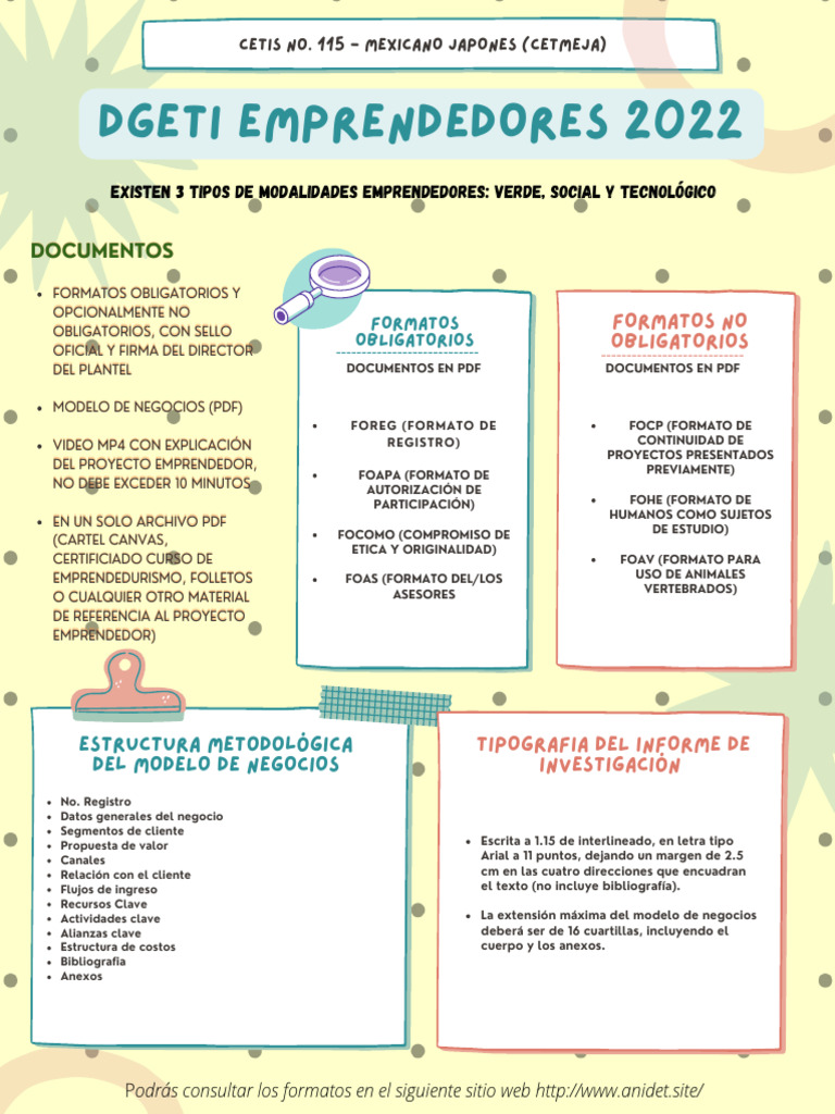 Dgeti Emprendedores 2022 - 2 | PDF | Modelo de negocio | Business