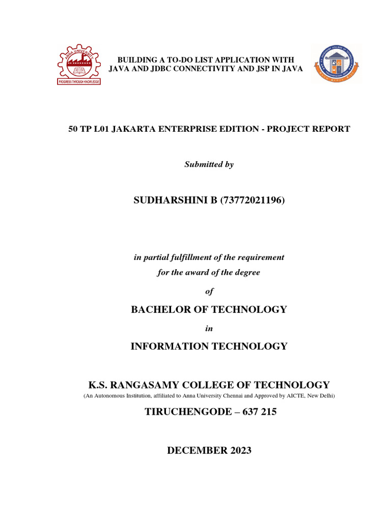 Jakarta - Project Report | PDF | Relational Database | Databases Jakarta - Project Report | PDF | Relational Database | Databases