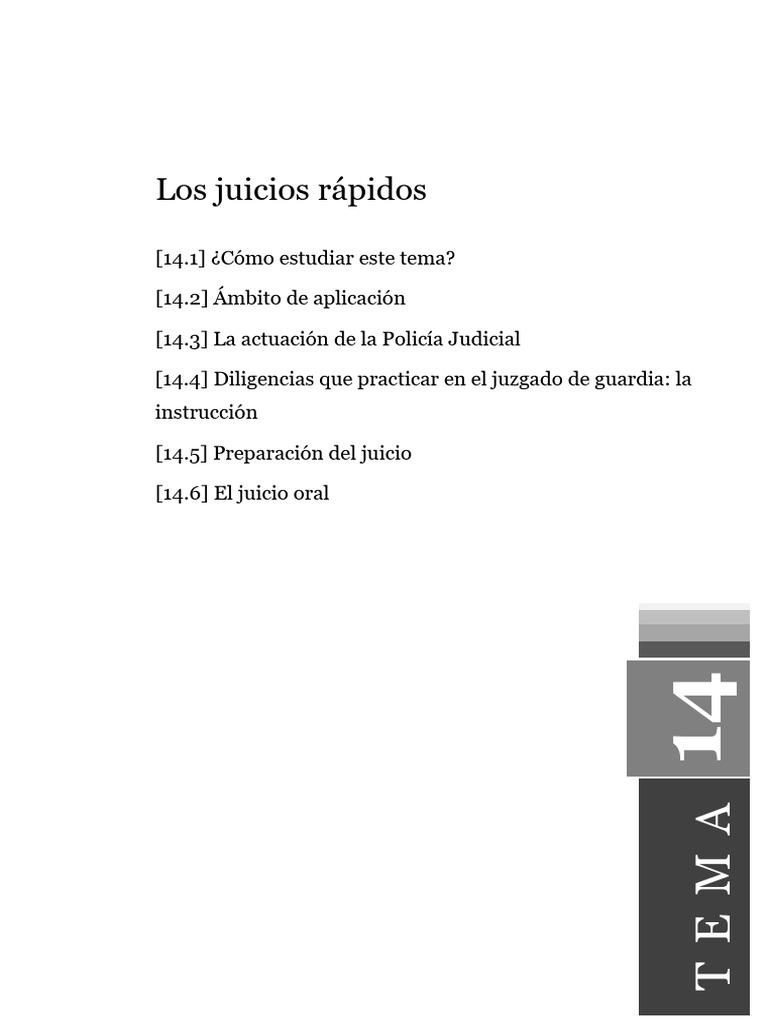 Tema 14 | PDF | Sentencia (ley) | Procedimiento Criminal