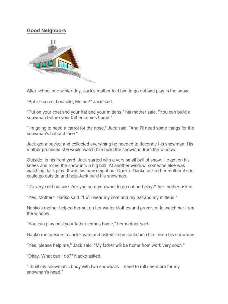 Good Neighbors | PDF