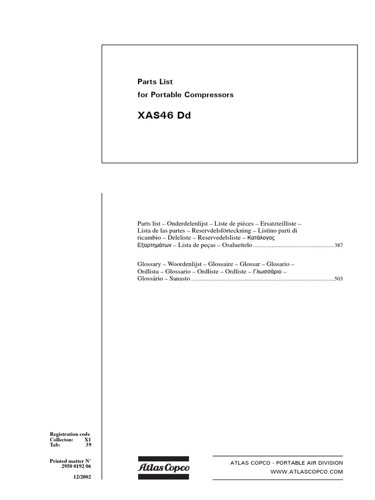 2950 0192 06 - XAS46 - DD - ASL | PDF | Valve | Brake