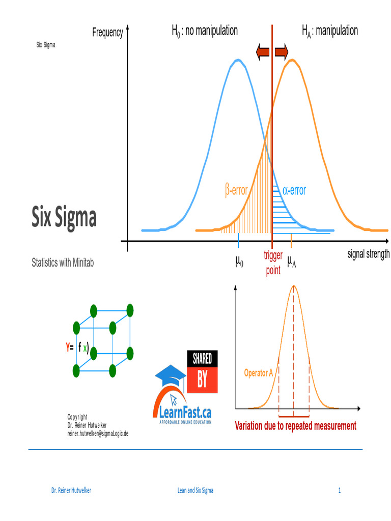 Six Sigma Statistics With Minitab 1697612881 | PDF | Statistics ...