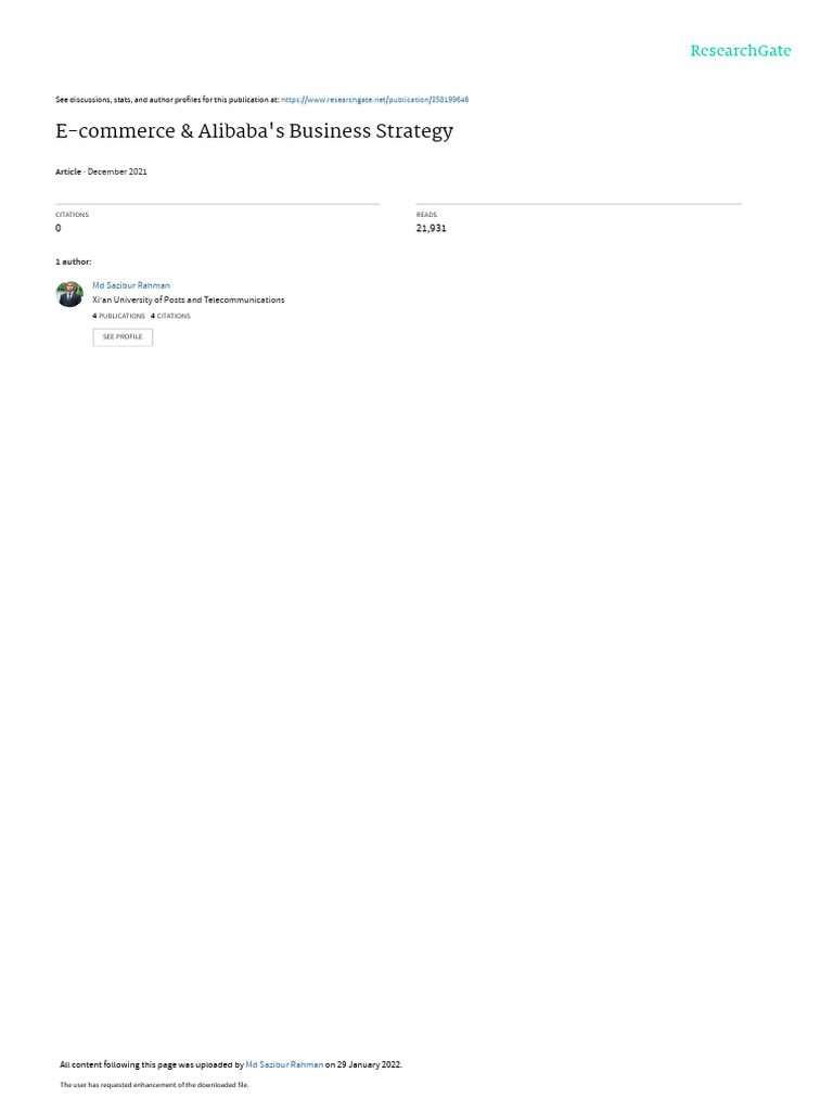 Alibaba's E-commerce Strategies Explained | PDF | Alibaba Group | E Commerce