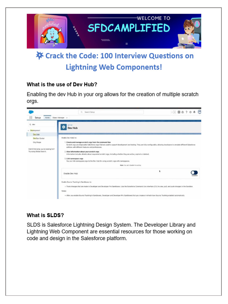 Crack The Code - Top 100 LWC Interview Questions | Download Free PDF | Document Object Model ...