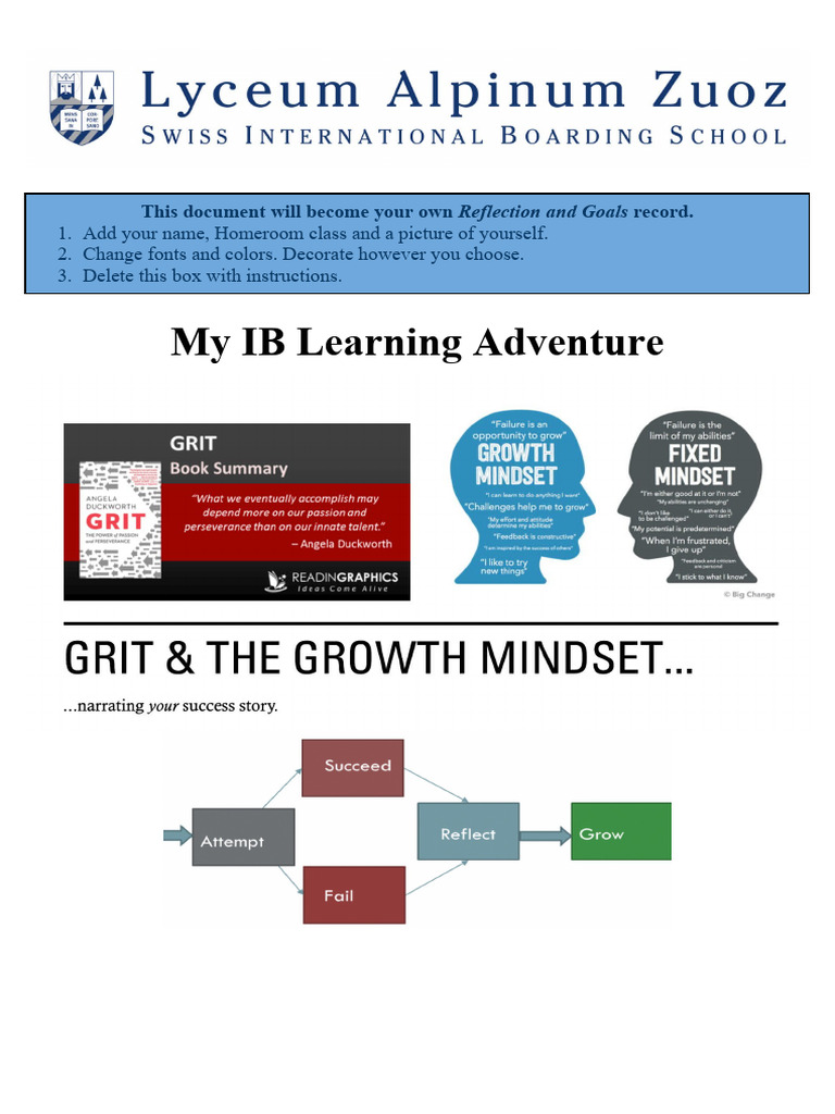 I5 - Updated - Goal Setting - Reflection Protocol | PDF | Learning | Goal