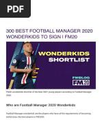 FM24 Mobile Wonderkids - Complete List - Football Manager 2024 Mobile - FMM Vibe | PDF ...