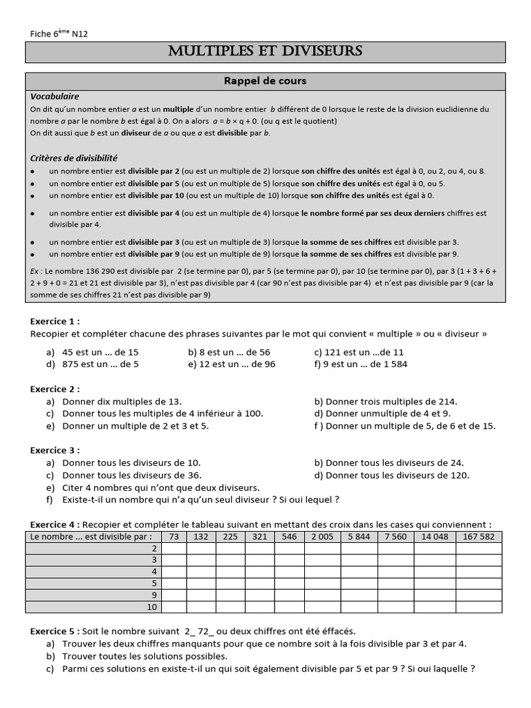 Fractions Et Quotients CORRIG | PDF | Division | Théorie des nombres