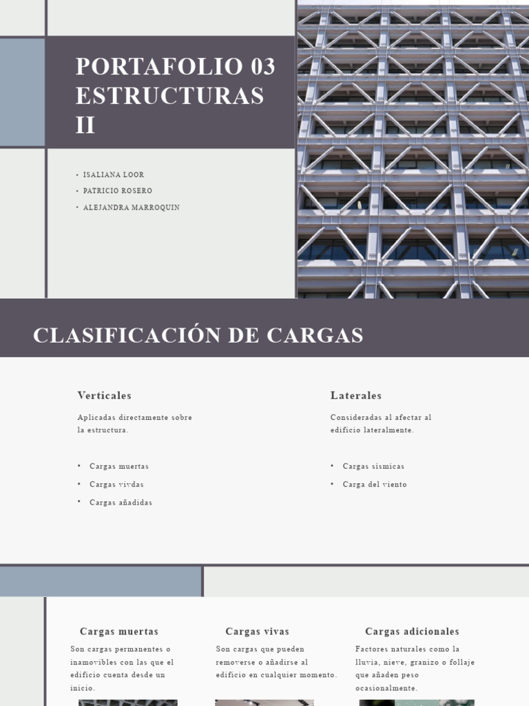 Portafolio 03 Estructuras Ii | PDF | Ingeniería de Edificación | Fenómenos de la tierra