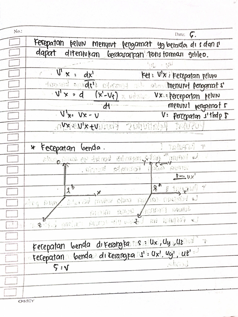 CTT Relativitas Khusus 6 | PDF
