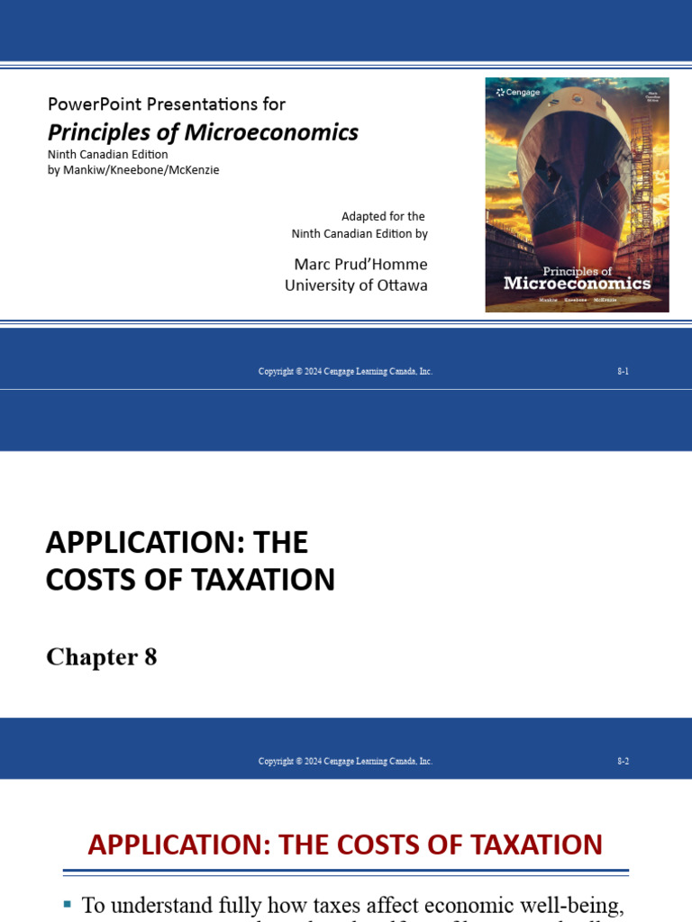 Chapter 8.A | PDF | Taxes | Elasticity (Economics)