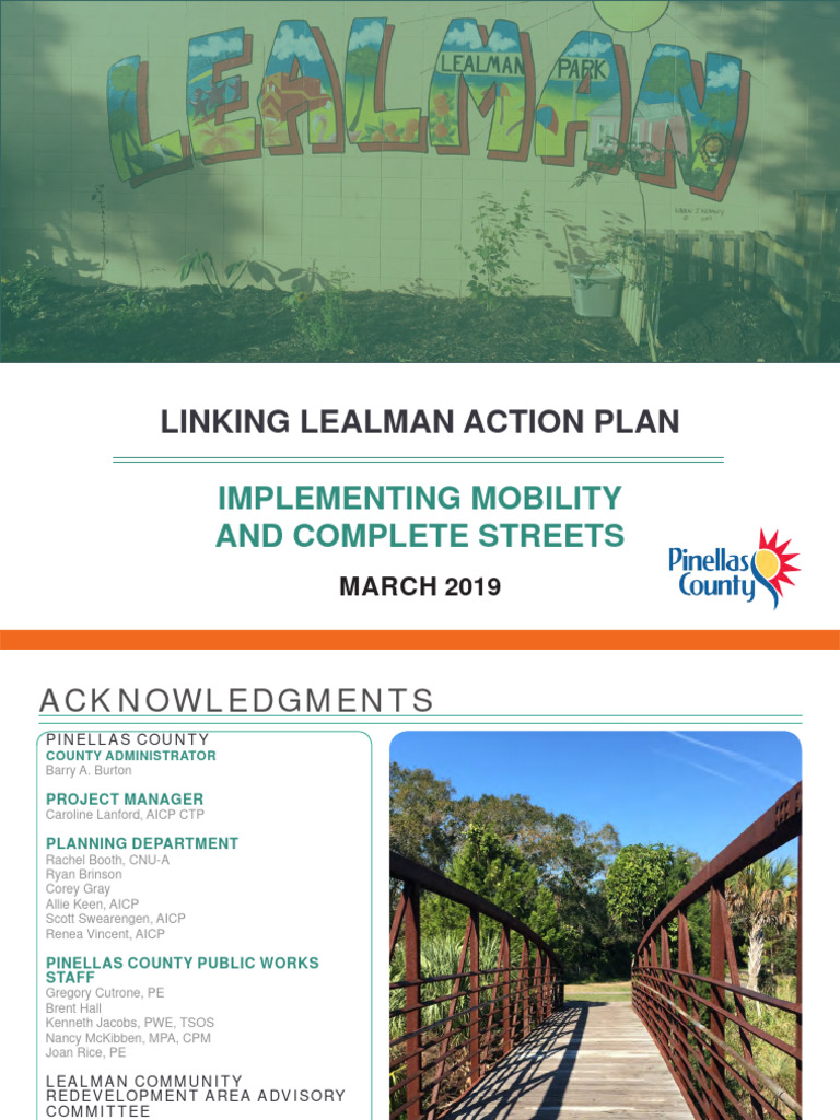 Lealman Mobility and Complete Streets | PDF | Traffic | Pedestrian