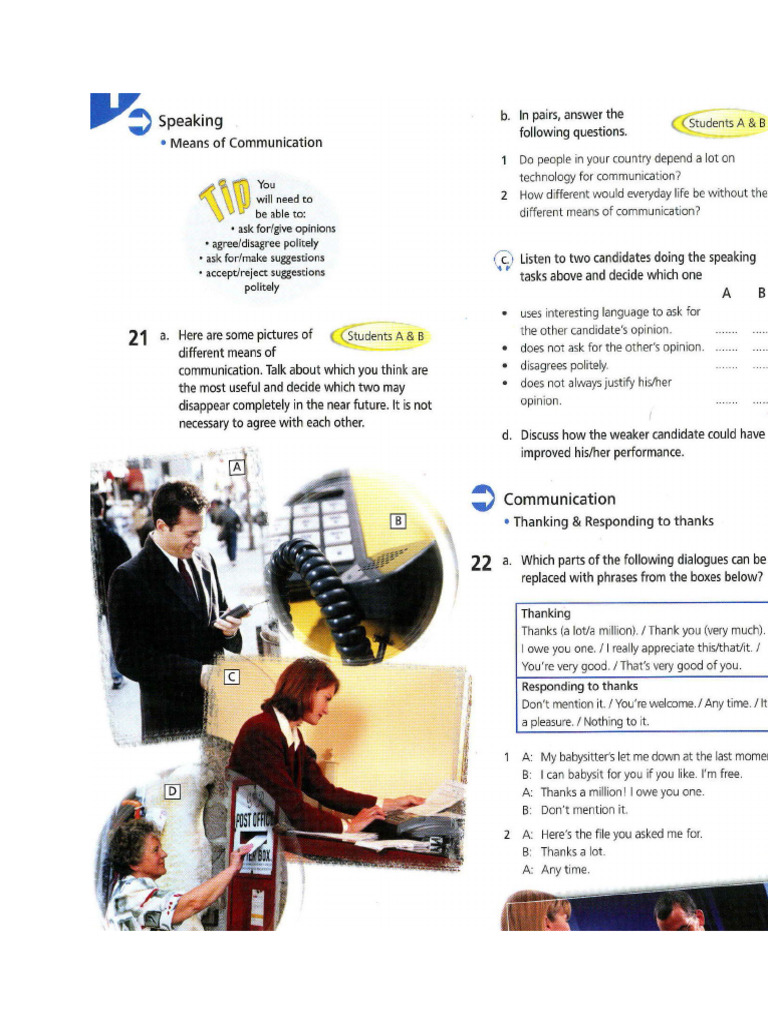 Speaking Unit 1 X | PDF