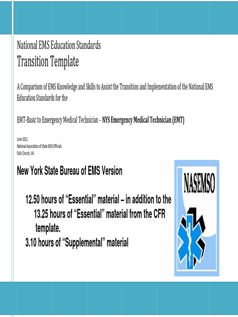 Nys Emt Template | PDF | Emergency Medical Technician | Emergency ...