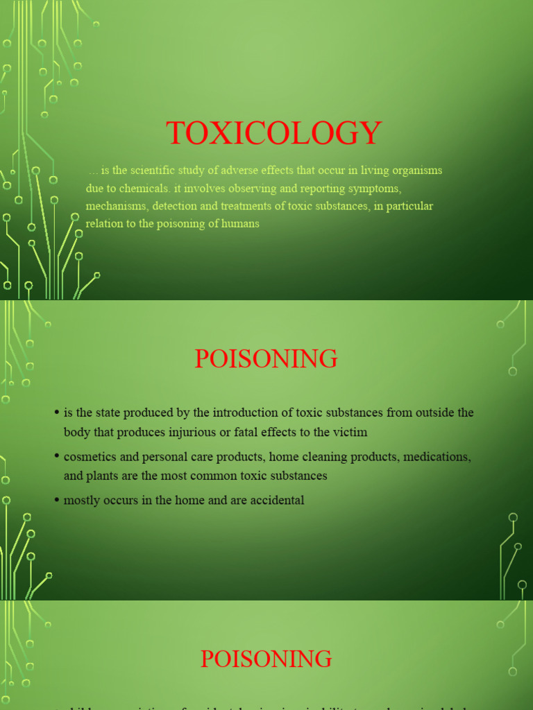 Toxicology | PDF | Vomiting | Poison