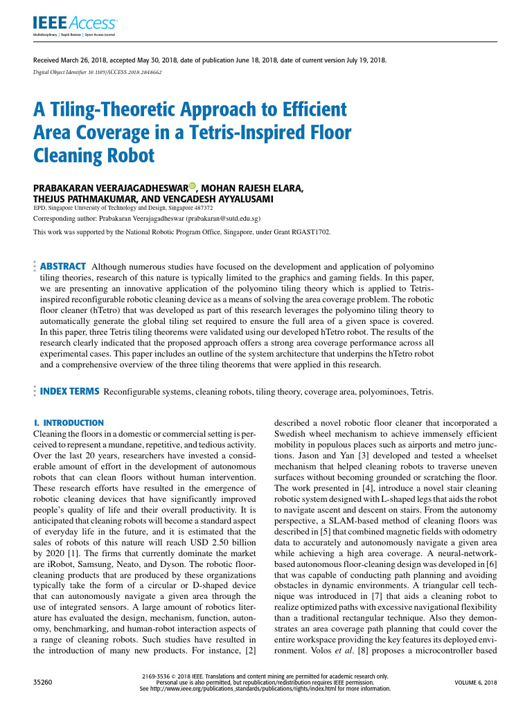 A Tiling-Theoretic Approach To Efficient Area Coverage in A Tetris-Inspired Floor Cleaning Robot ...