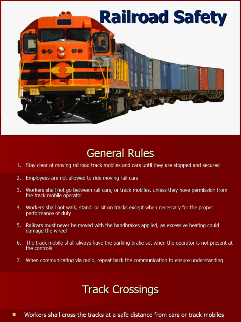 Railroad Safety Guidelines | PDF | Rail Transport | Car