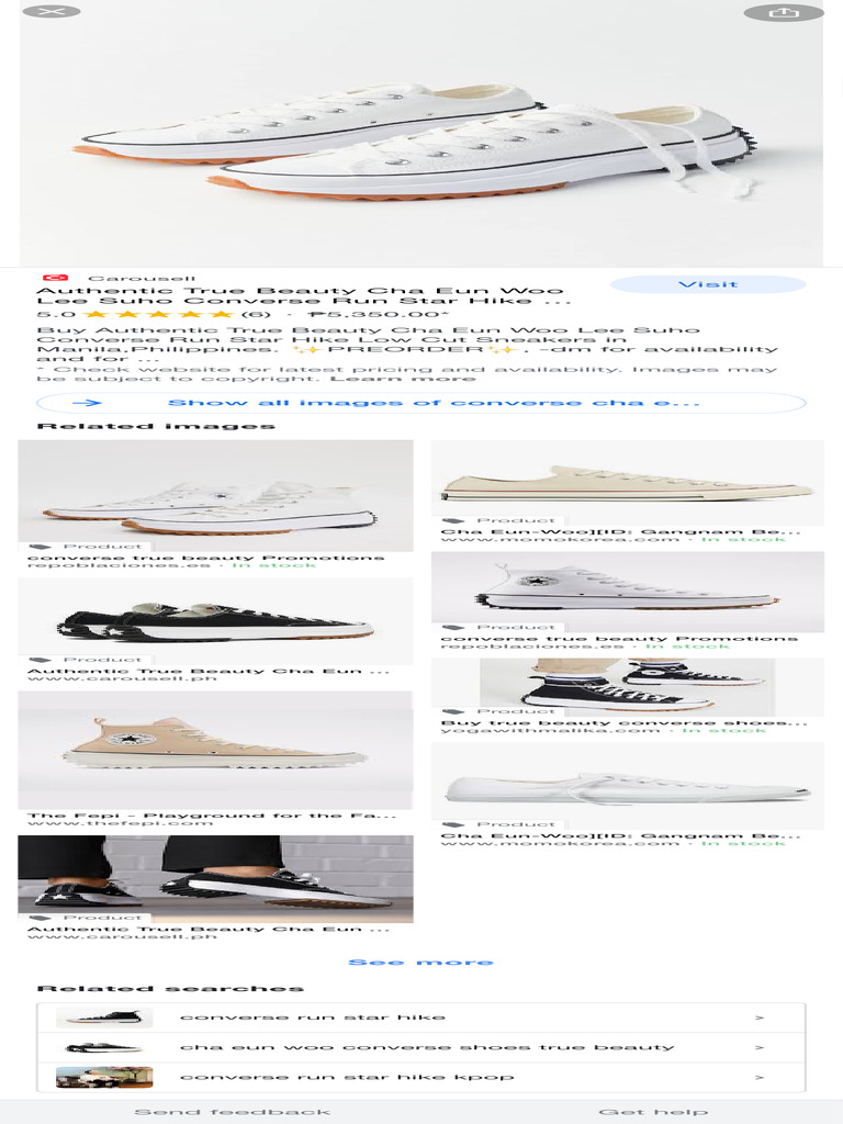 Converse Cha Eun Woo True Beauty - Google Search | Download Free PDF | Softlines (Retail) | Shoe