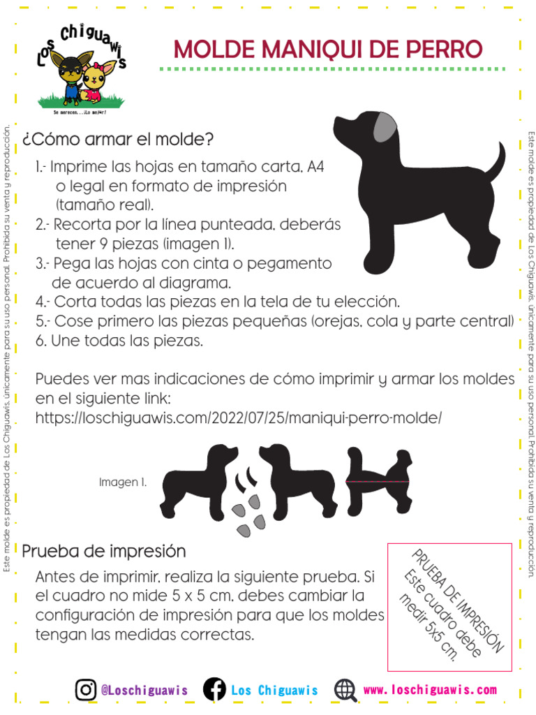 Molde de Maniquí para Perro | PDF