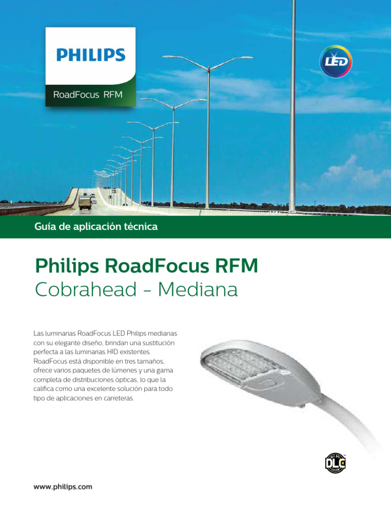 Luminarias RoadFocus LED Philips RFM | PDF | Diodo emisor de luz ...