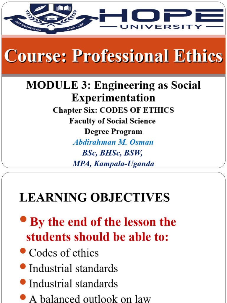 Chapter 6 Professional Ethics | PDF | Professional Ethics | Profession