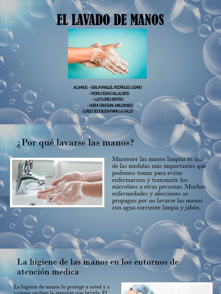 Importancia del Lavado de Manos | PDF | Salud y bienestar