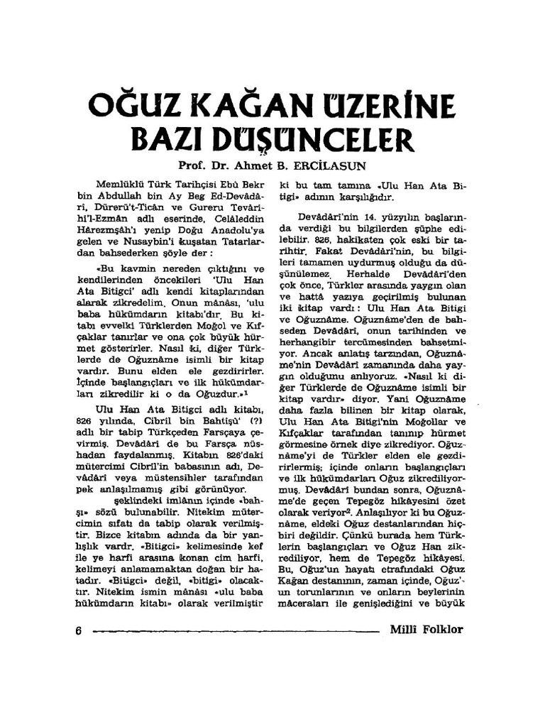 Oguz Kagan | PDF