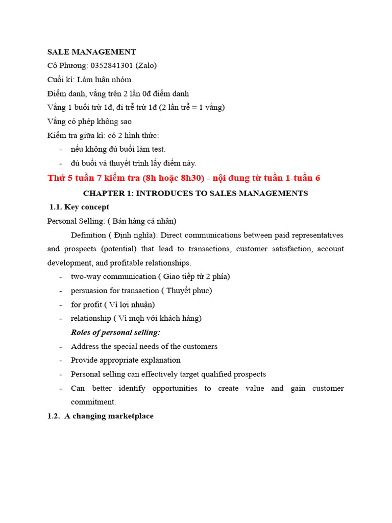 Sale Management | Download Free PDF | Sales | Marketing