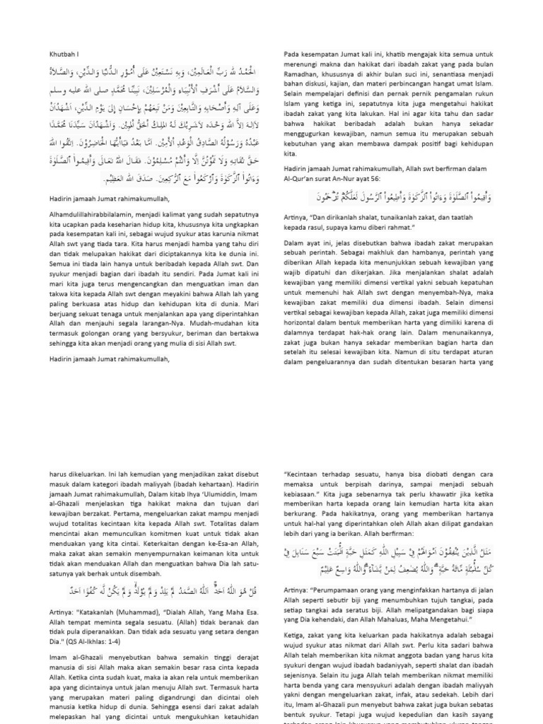 Khutbah 3 | PDF