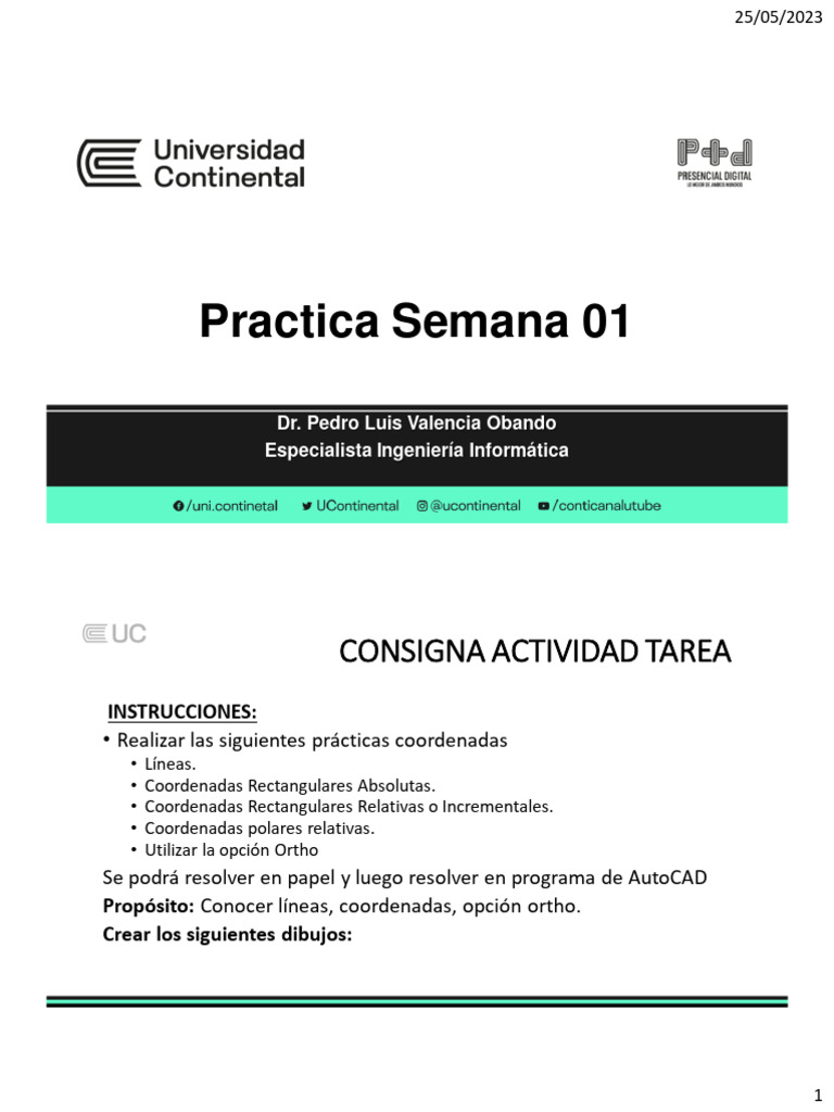 Practica 01 | PDF | Rectángulo | Cad automático