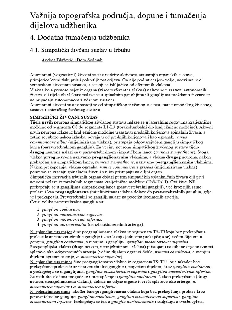 Simpatikus U Abdomenu | PDF