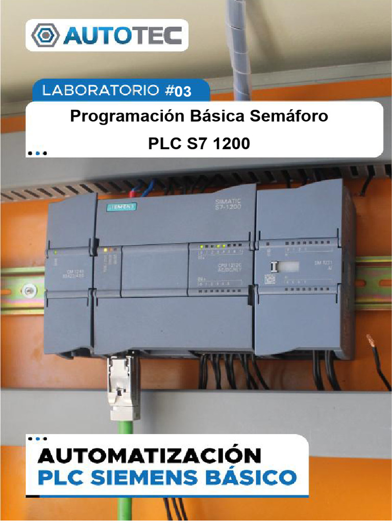 Programación de Semáforo en PLC S7 1200 | PDF | Semáforo | Controlador ...