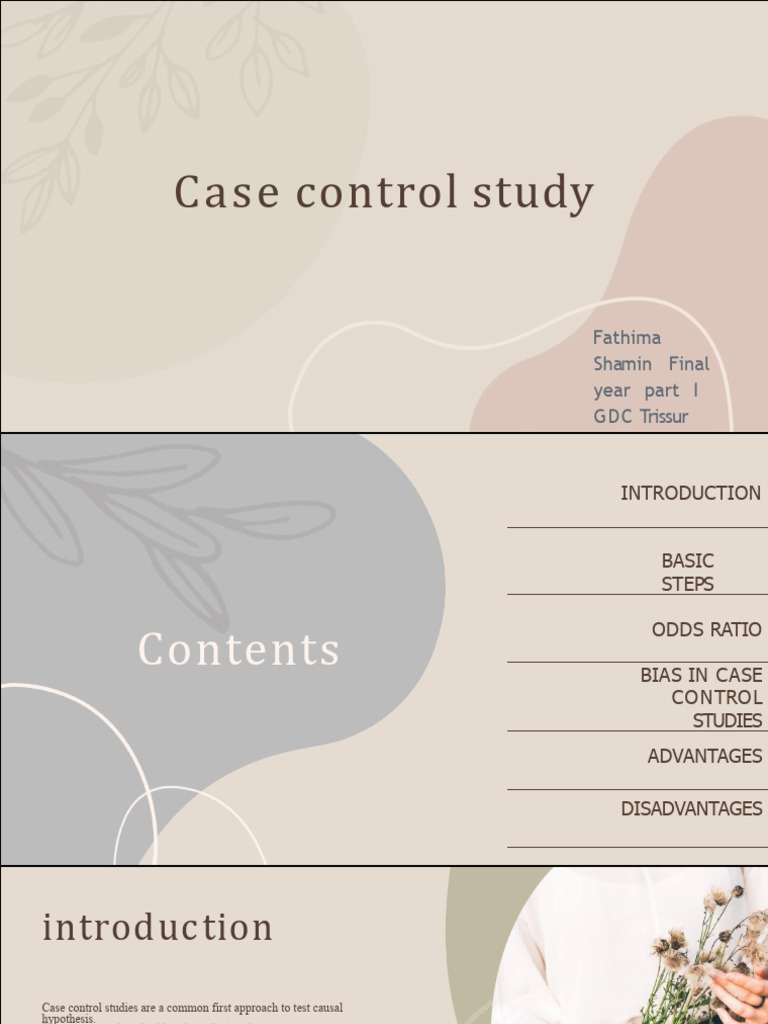 Case Control Studies | PDF | Relative Risk | Confounding