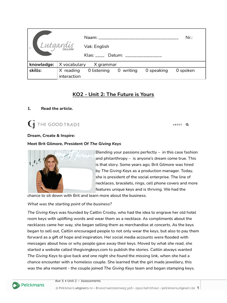 U2 Key | PDF | Employment | Business Model