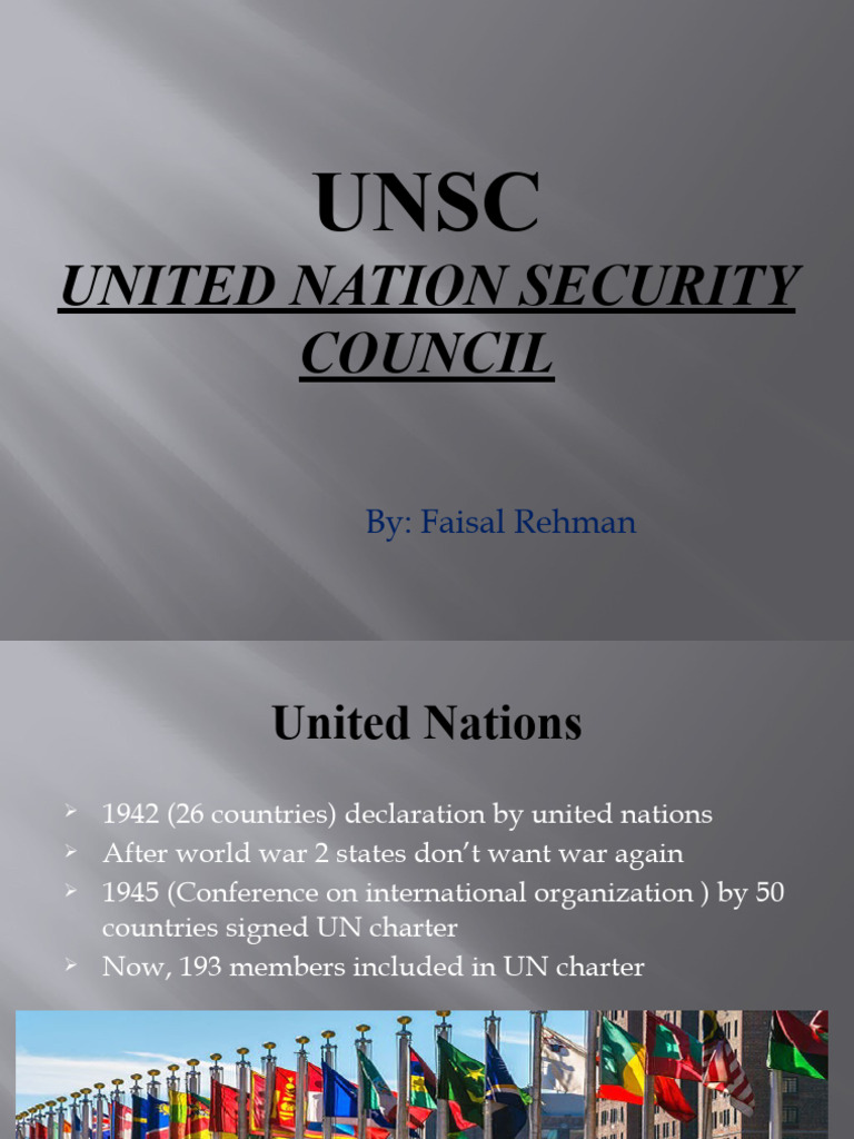 UNSC Faisal Khan | PDF