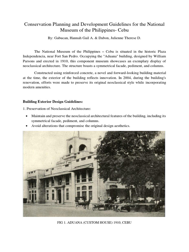 The National Museum of The Philippines Guidelines | PDF