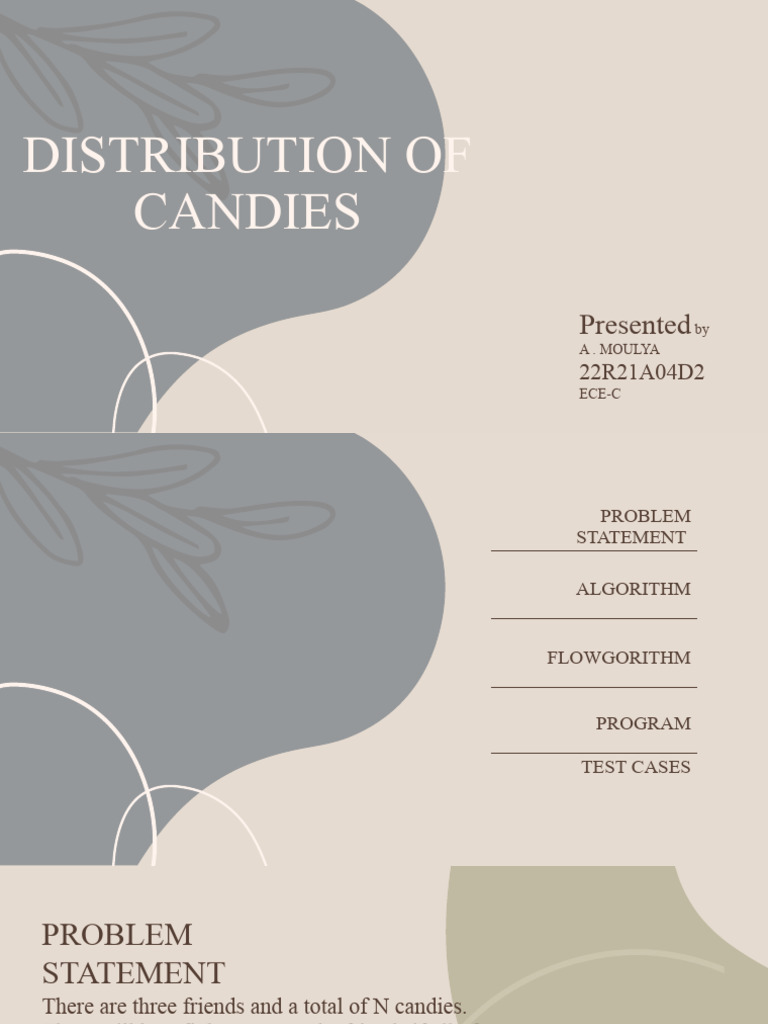 Distribution of Candies | PDF