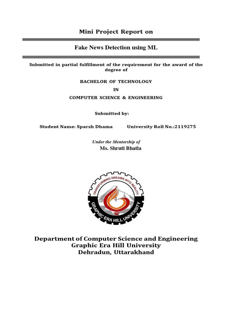 A Machine Learning Project Report | PDF | Machine Learning ... A Machine Learning Project Report | PDF | Machine Learning ...