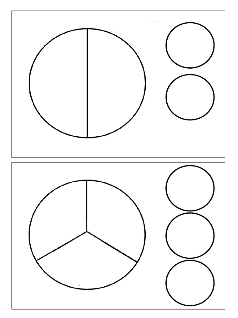 Fractions of Numbers Template | PDF