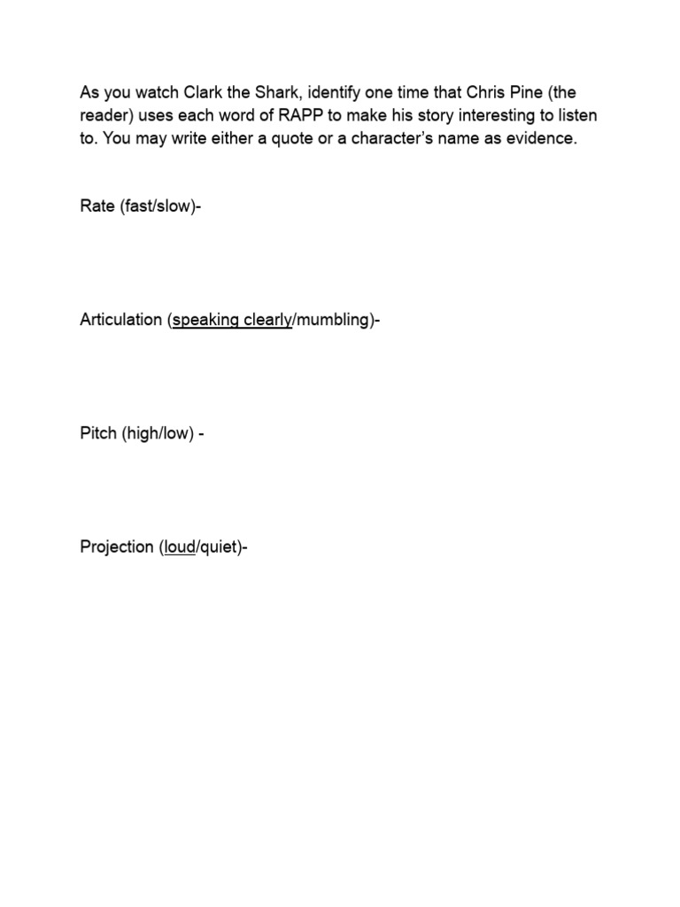 Clark The Shark Follow Along | PDF | Language Arts & Discipline