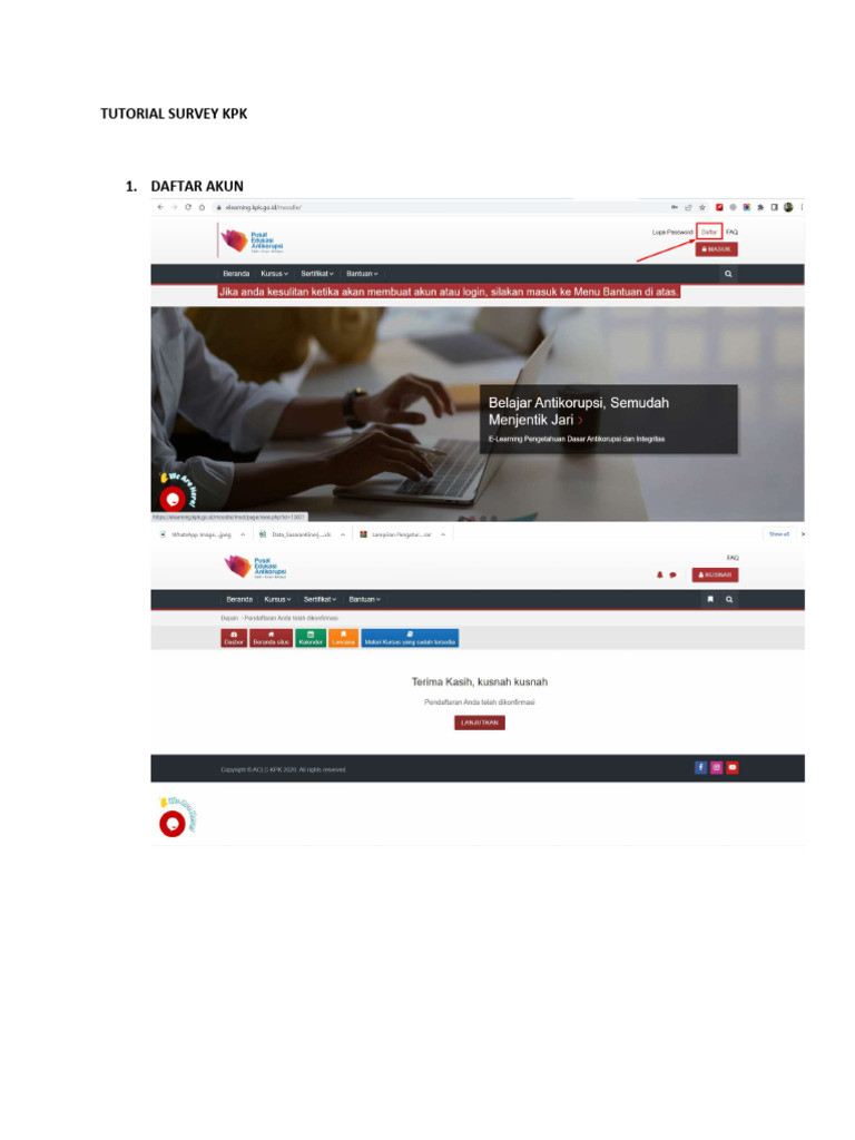 Tutorial E-Learning KPK | PDF